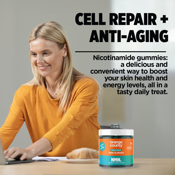 NMN (Nicotinamide) gummies Cell Repair + Anti-Aging | 30 Servings Mixe – Orange County CBD