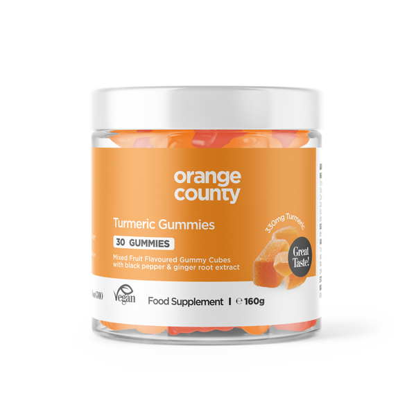 Orange County Vegan Turmeric Gummies - Mixed Fruit Flavour – Orange ...